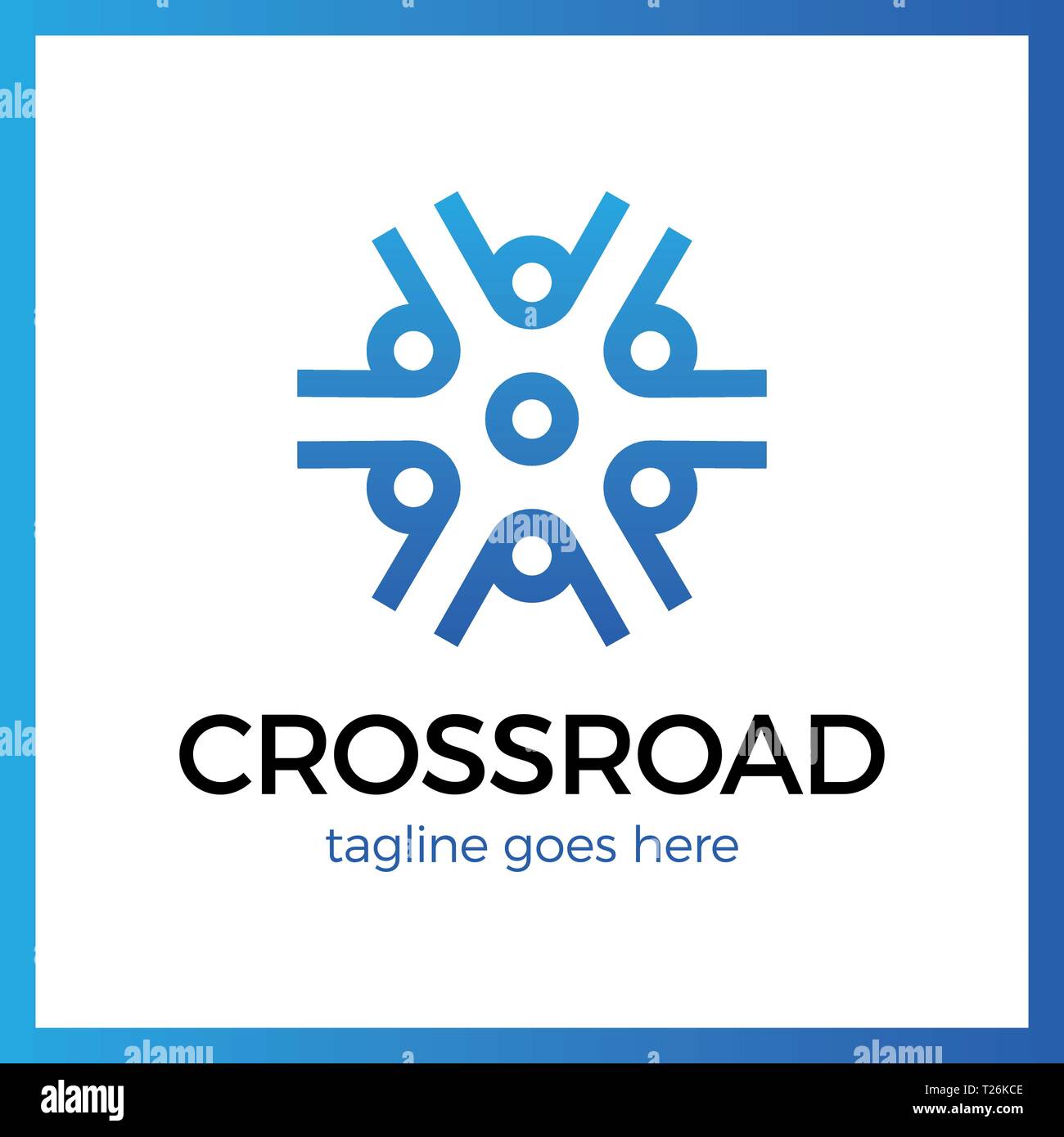 Crossroad Logo. Wheel, community, arrow Stock Vector Image & Art - Alamy