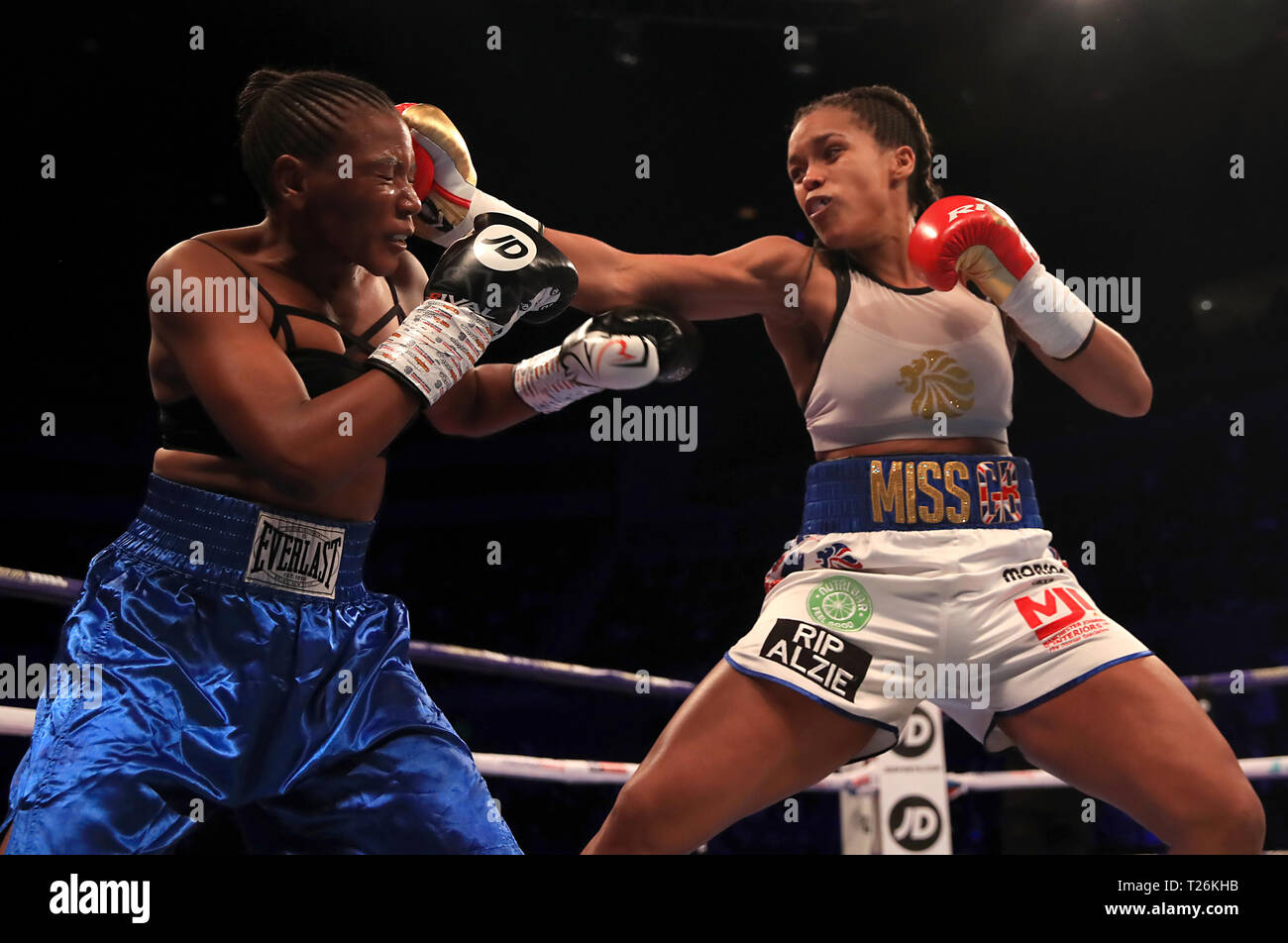 Tasha Jonas (right) and Feriche Mashaury compete in the Lightweight ...