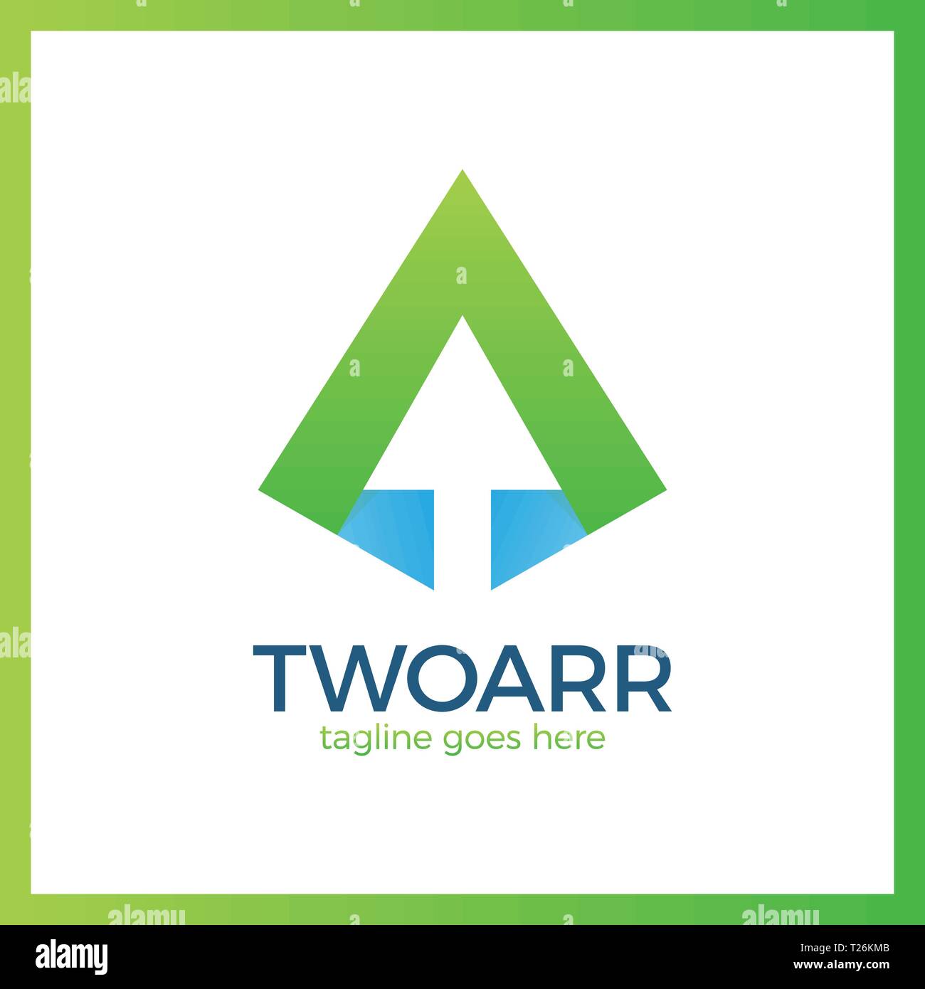 Double Arrow Logo. Two up arrow logotype Stock Vector Image & Art - Alamy