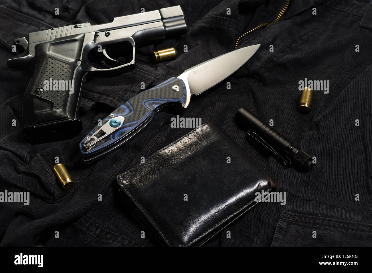 Traumatic pistol and cartridges. Weapons for self-defense. Top Stock ...