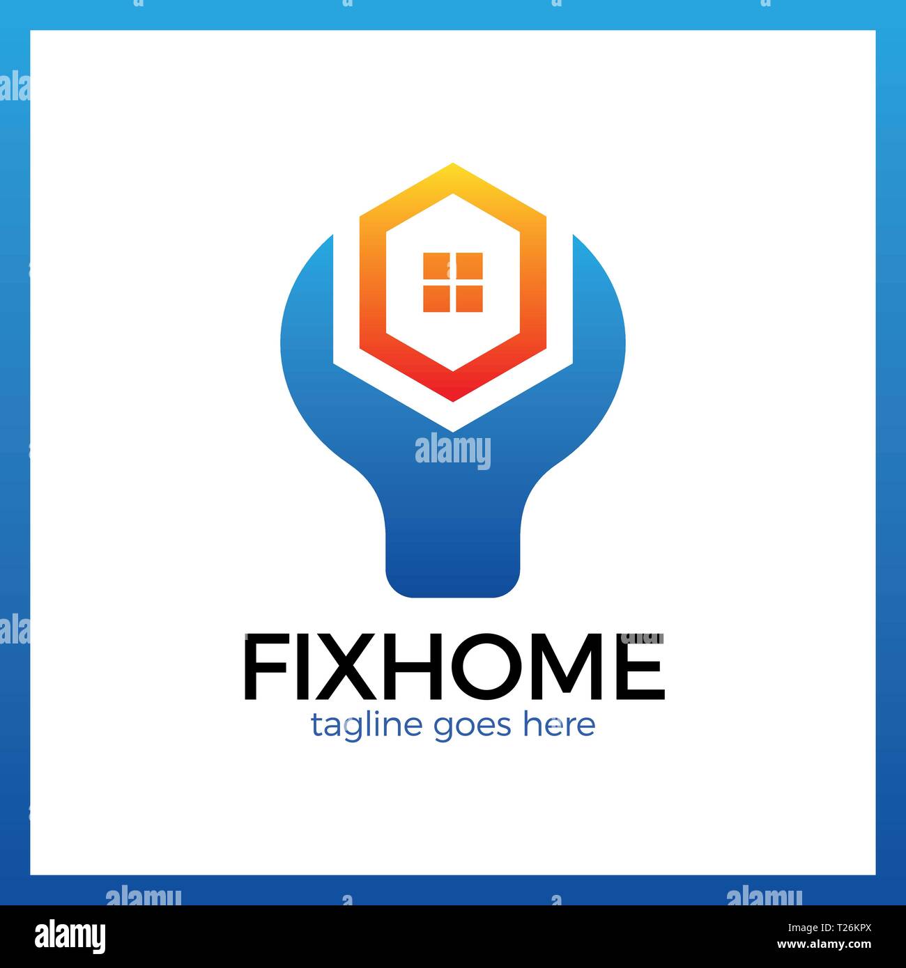 House Repair Logo. Home Fix logotype Stock Vector Image & Art - Alamy