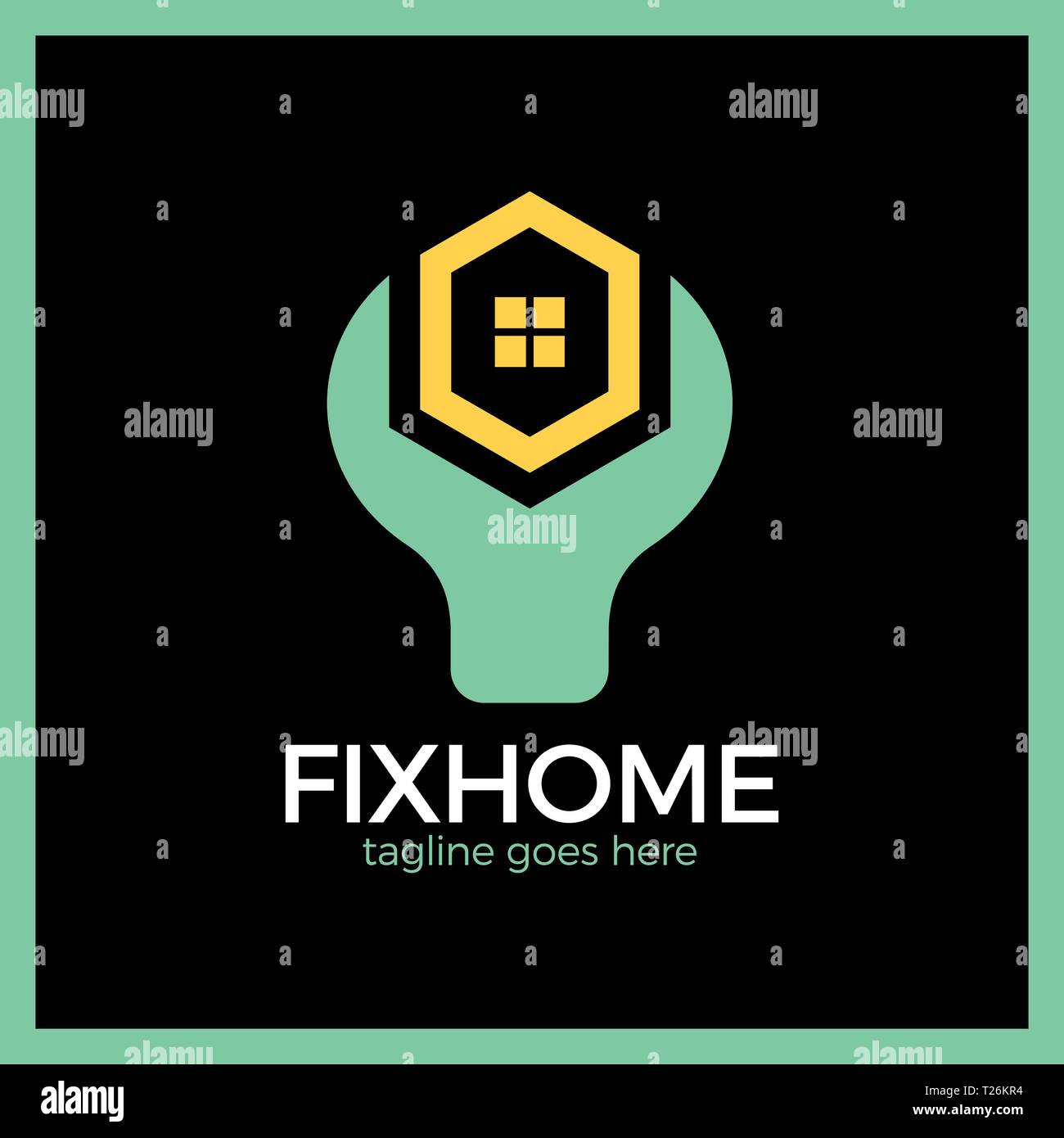 Plumbing house painting house icon hi-res stock photography and images ...