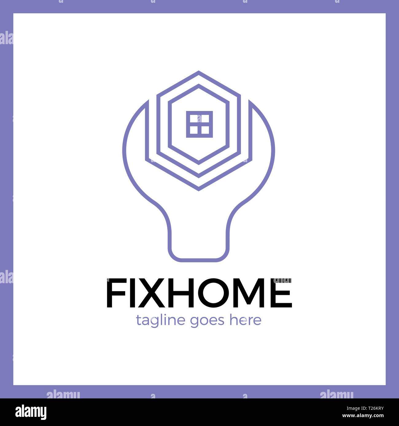 Plumbing house painting house icon hi-res stock photography and images ...