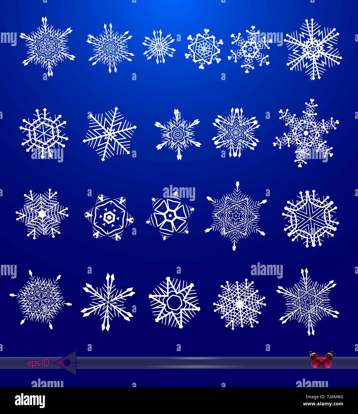 Snowflakes shapes hi-res stock photography and images - Alamy