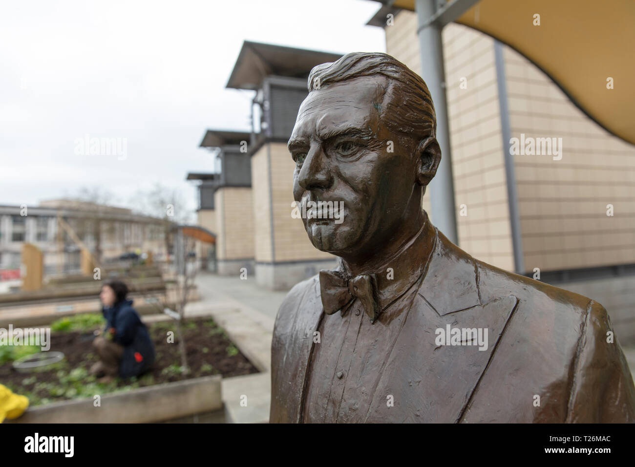 Bristol, United Kingdom, 21st February 2019, commemorative statue of ...