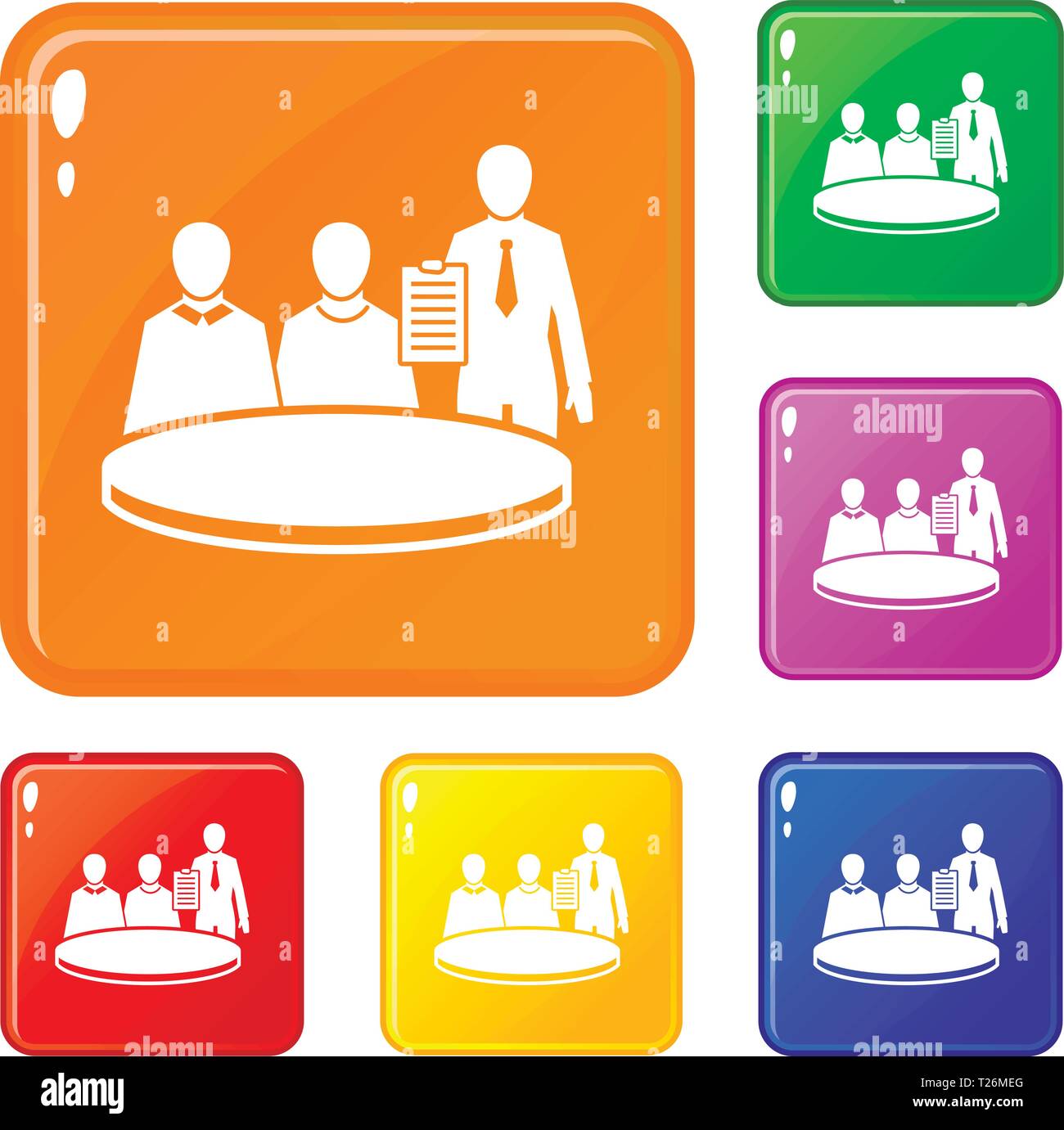 Round table icons set vector color Stock Vector Image & Art - Alamy Round table icons set vector color Stock Vector Image & Art - Alamy
