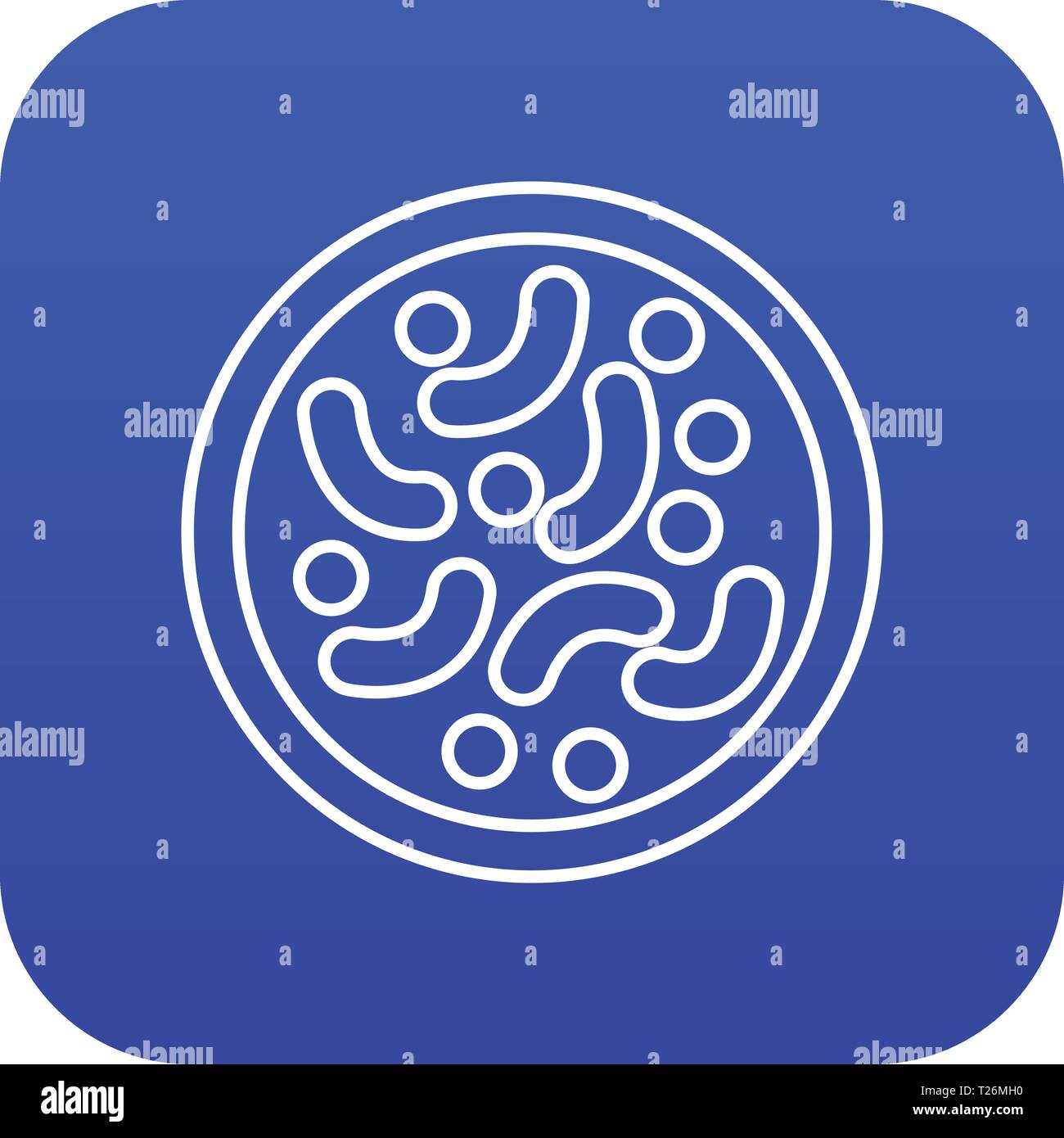 Microscopic bacteria icon blue vector Stock Vector Image & Art - Alamy