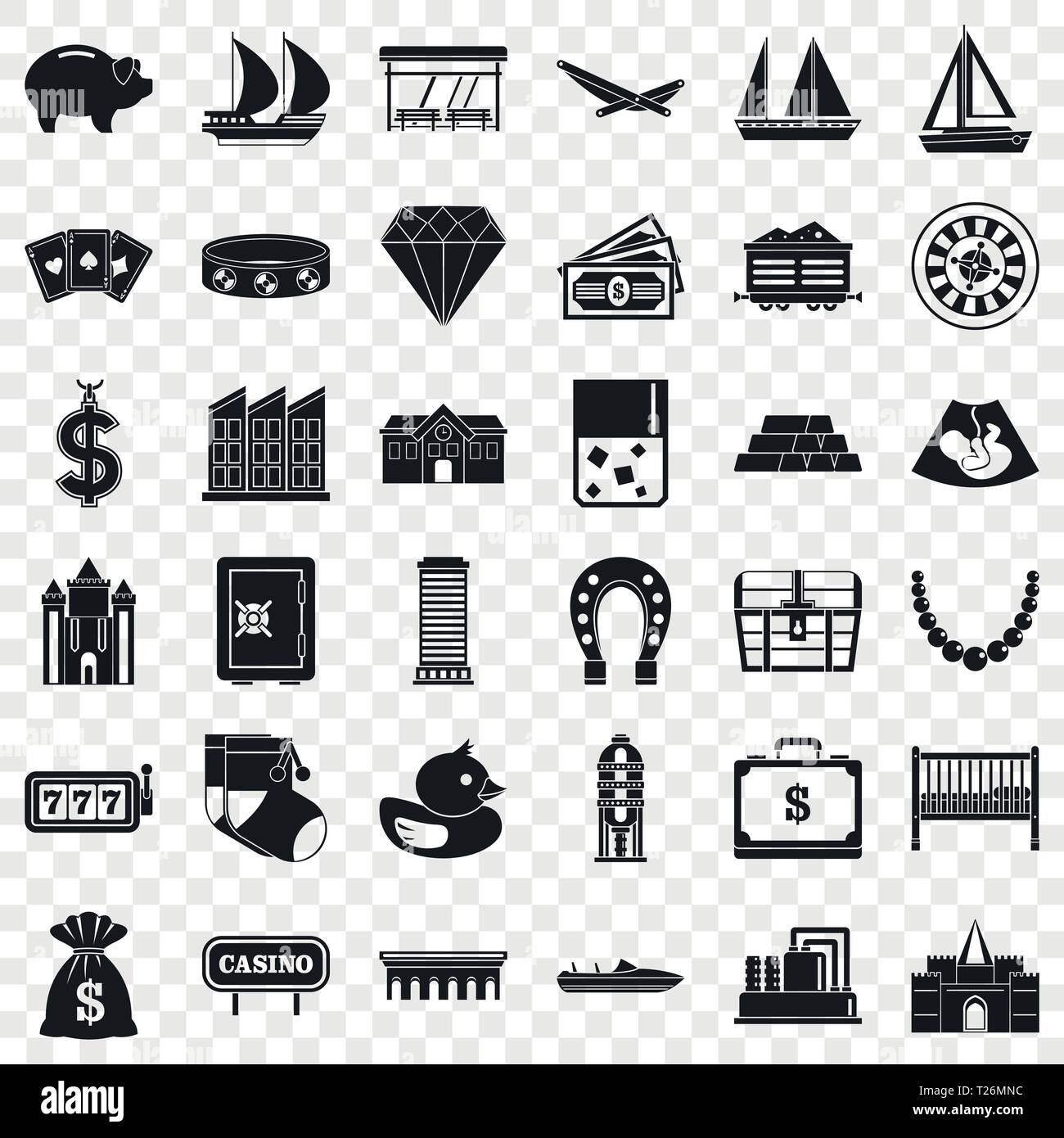 Investment icons set, simple style Stock Vector Image & Art - Alamy