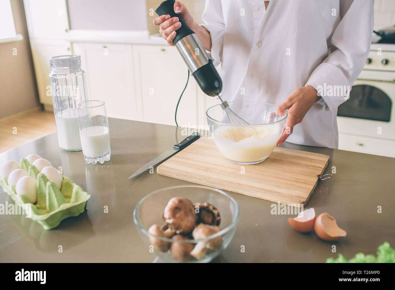 Mixing together milk hi-res stock photography and images - Alamy