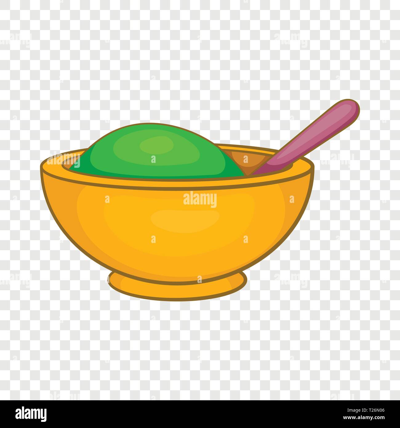 Yellow mortar and pestle icon, cartoon style Stock Vector Image & Art ...