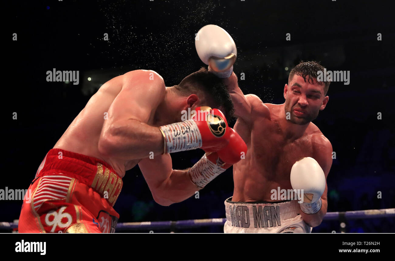 Scott Fitzgerald (right) and Anthony Fowler compete in the WBA ...