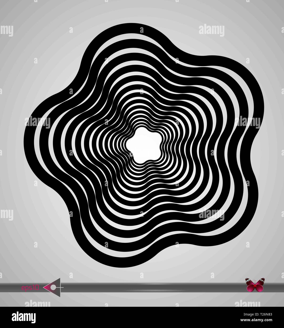 Vector, abstract rotation detail, pattern, symmetric, round pattern for ...