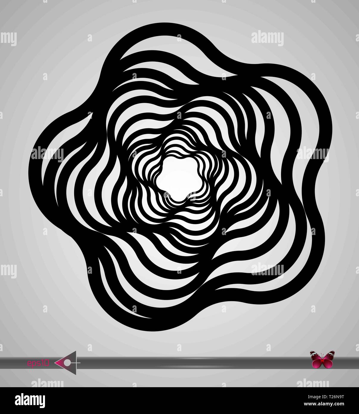 Vector, abstract rotation detail, pattern, symmetric, round pattern for ...