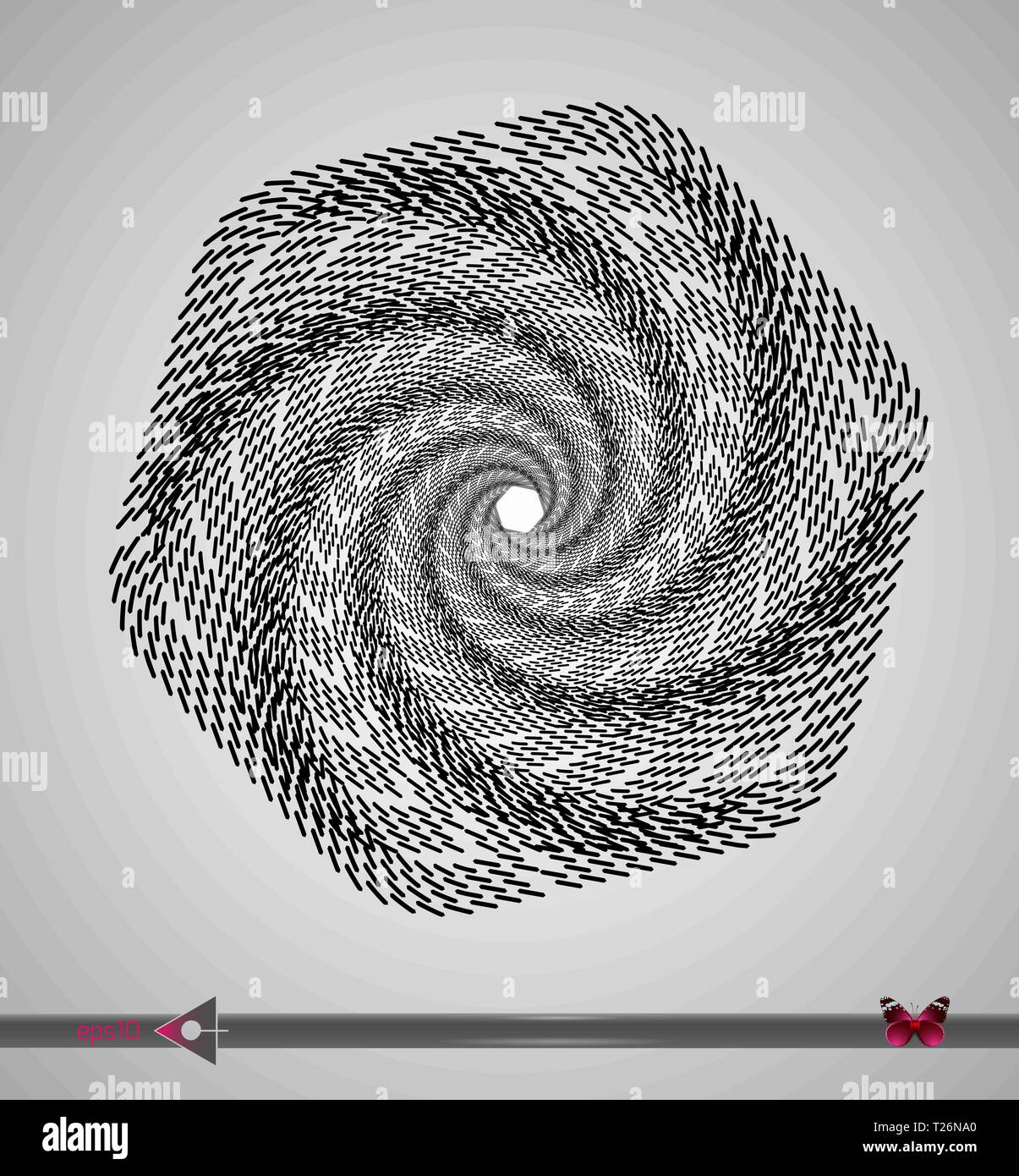 Vector, abstract rotation detail, pattern, symmetric, round pattern for ...