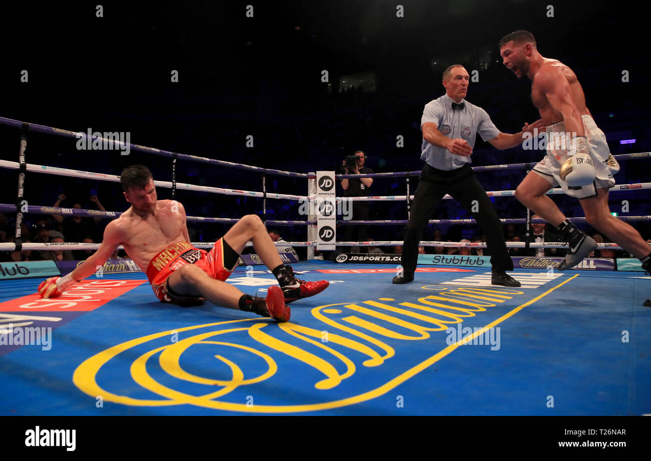 Scott Fitzgerald (right) and Anthony Fowler compete in the WBA ...