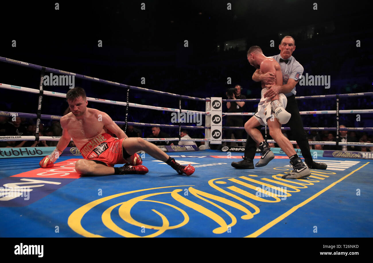 Scott Fitzgerald (right) and Anthony Fowler compete in the WBA ...