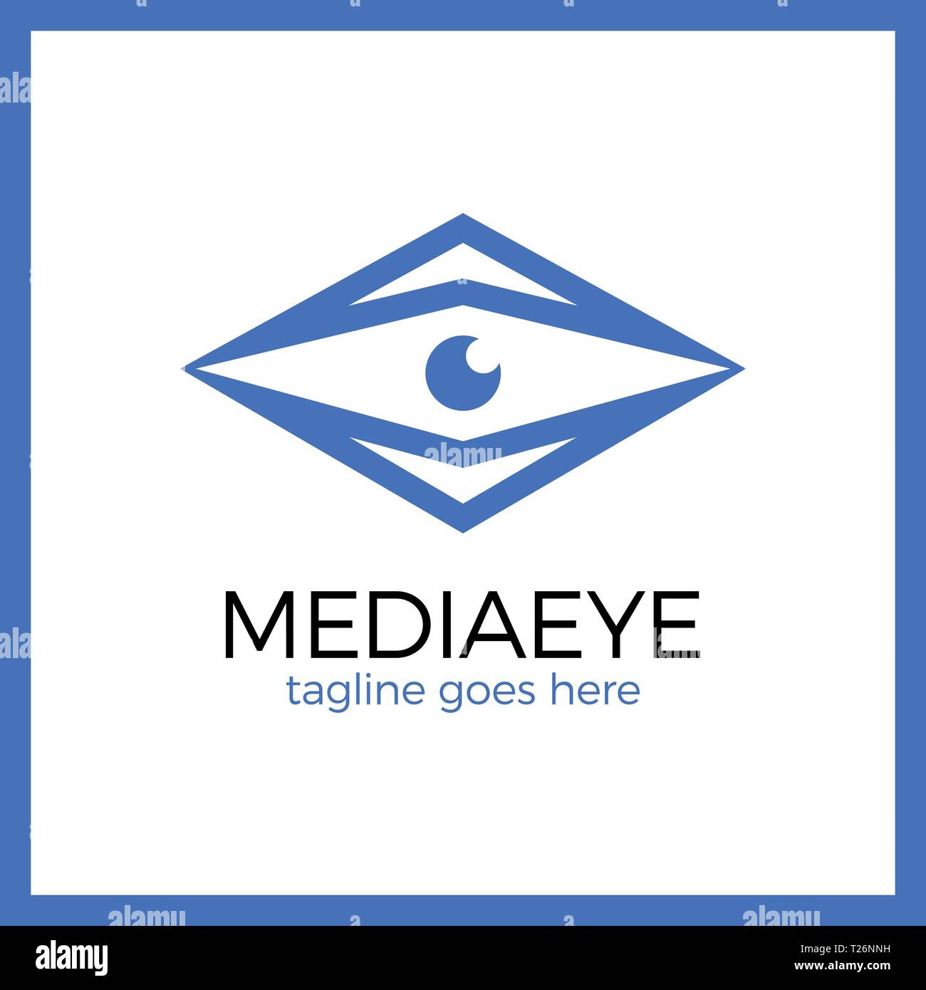 Media Eye Logo. Arrow rhombe logotype Stock Vector Image & Art - Alamy