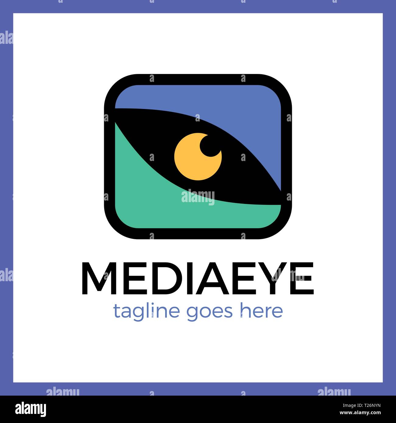 Media Eye Logo. Eye Logo design vector template. Colorful media icon ...