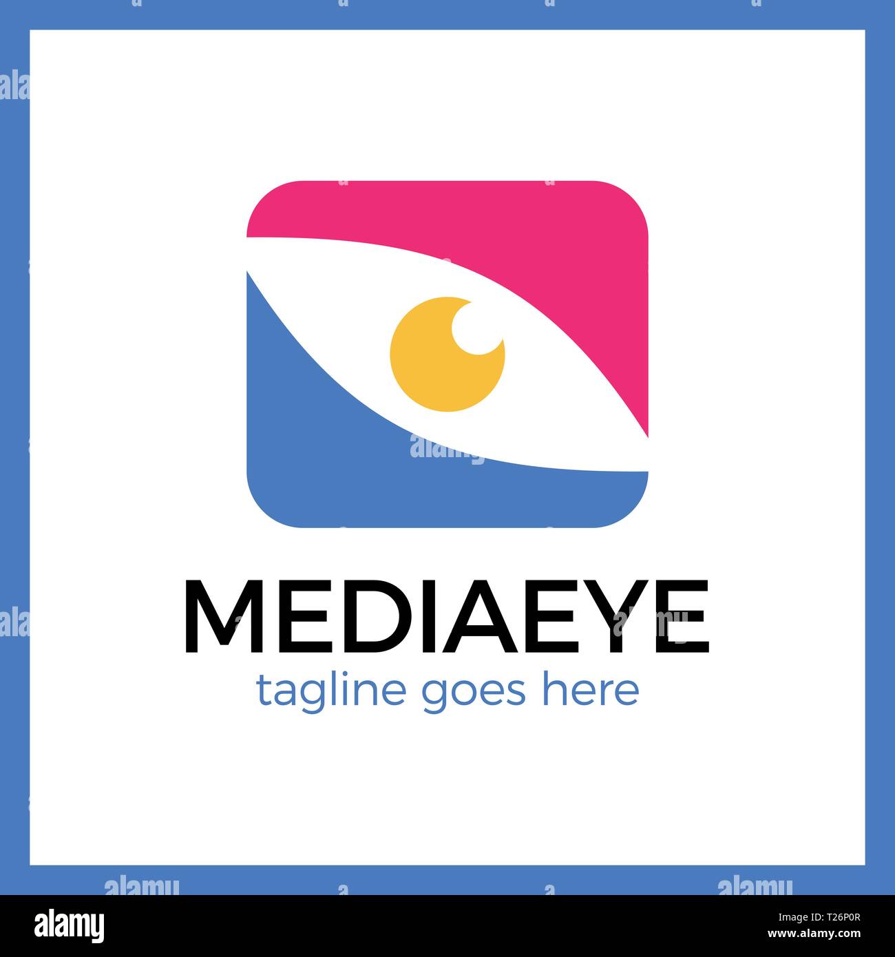Media Eye Logo. Eye Logo design vector template. Colorful media icon ...