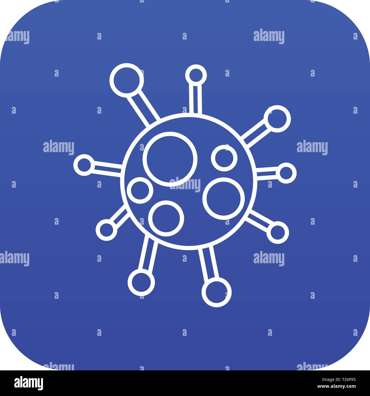 Chlamydia virus icon blue vector Stock Vector Image & Art - Alamy
