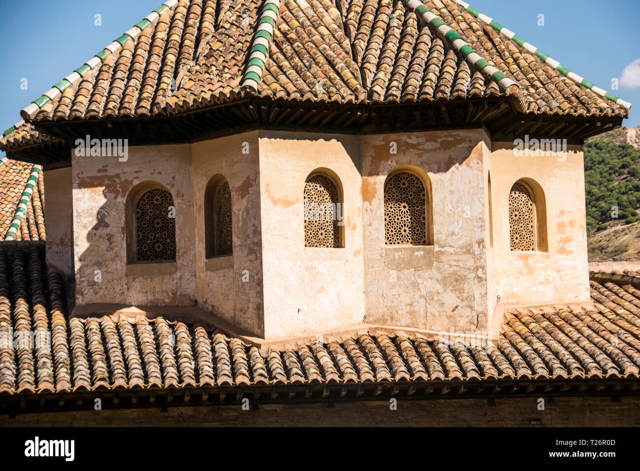 Moor influenced architecture on a building; Granada, Spain Stock Photo ...