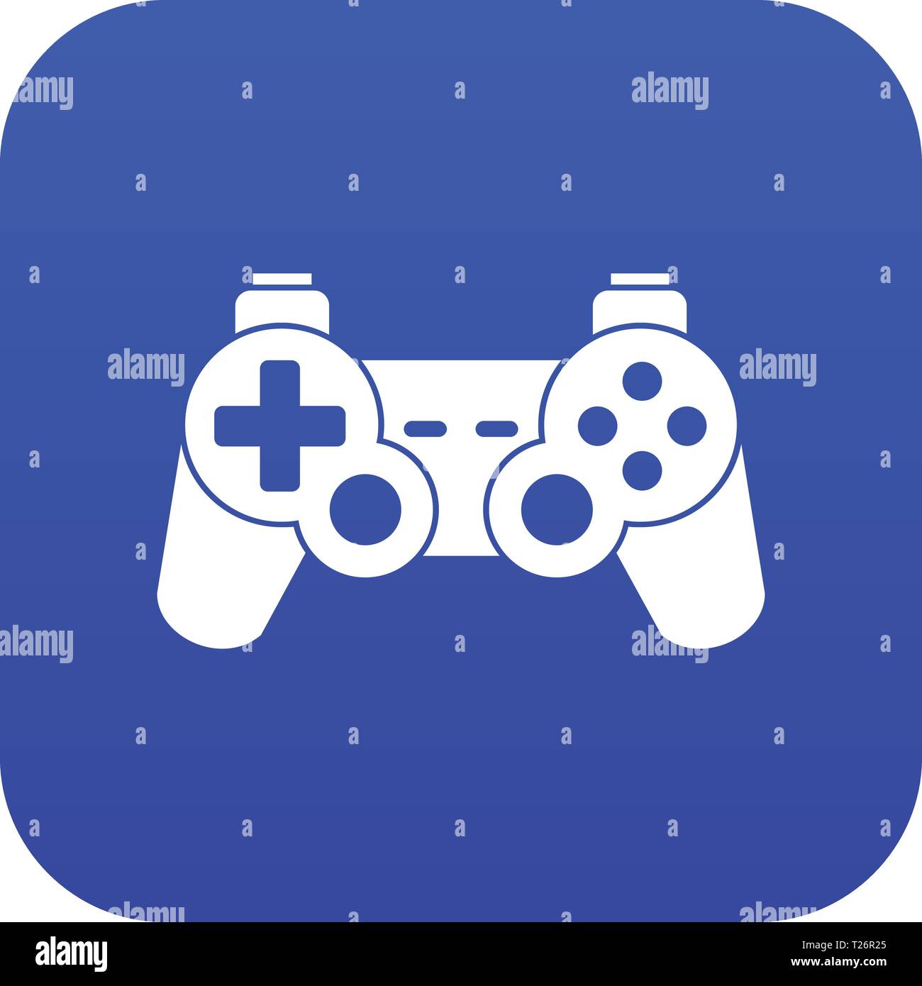 Game controller icon digital blue Stock Vector Image & Art - Alamy