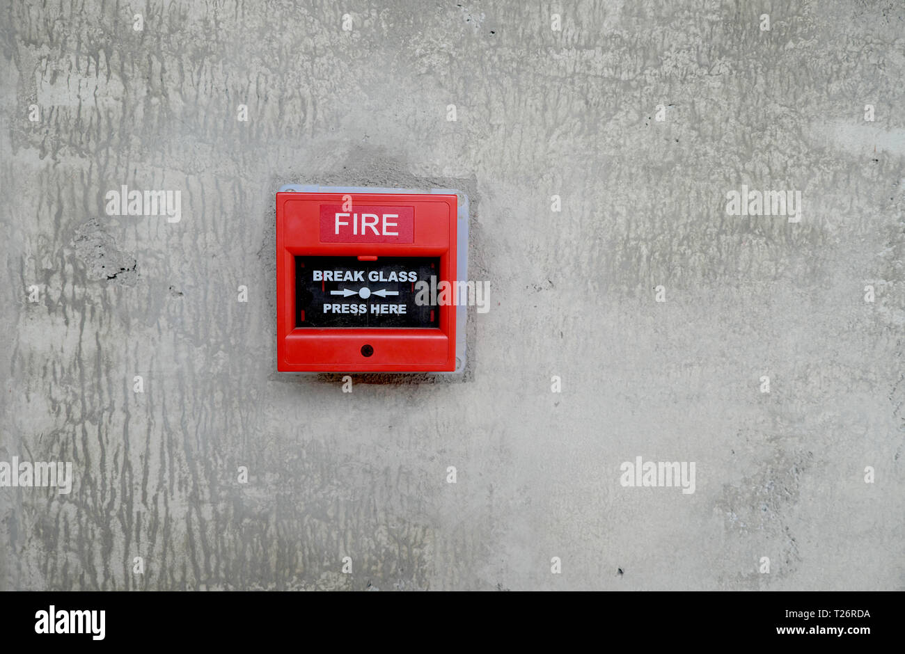 fire alarm box on wall for warning and security system Stock Photo - Alamy