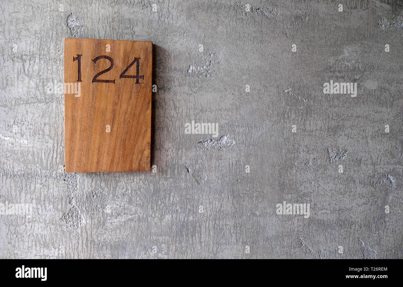 Room number in hotel corridor Stock Photo - Alamy