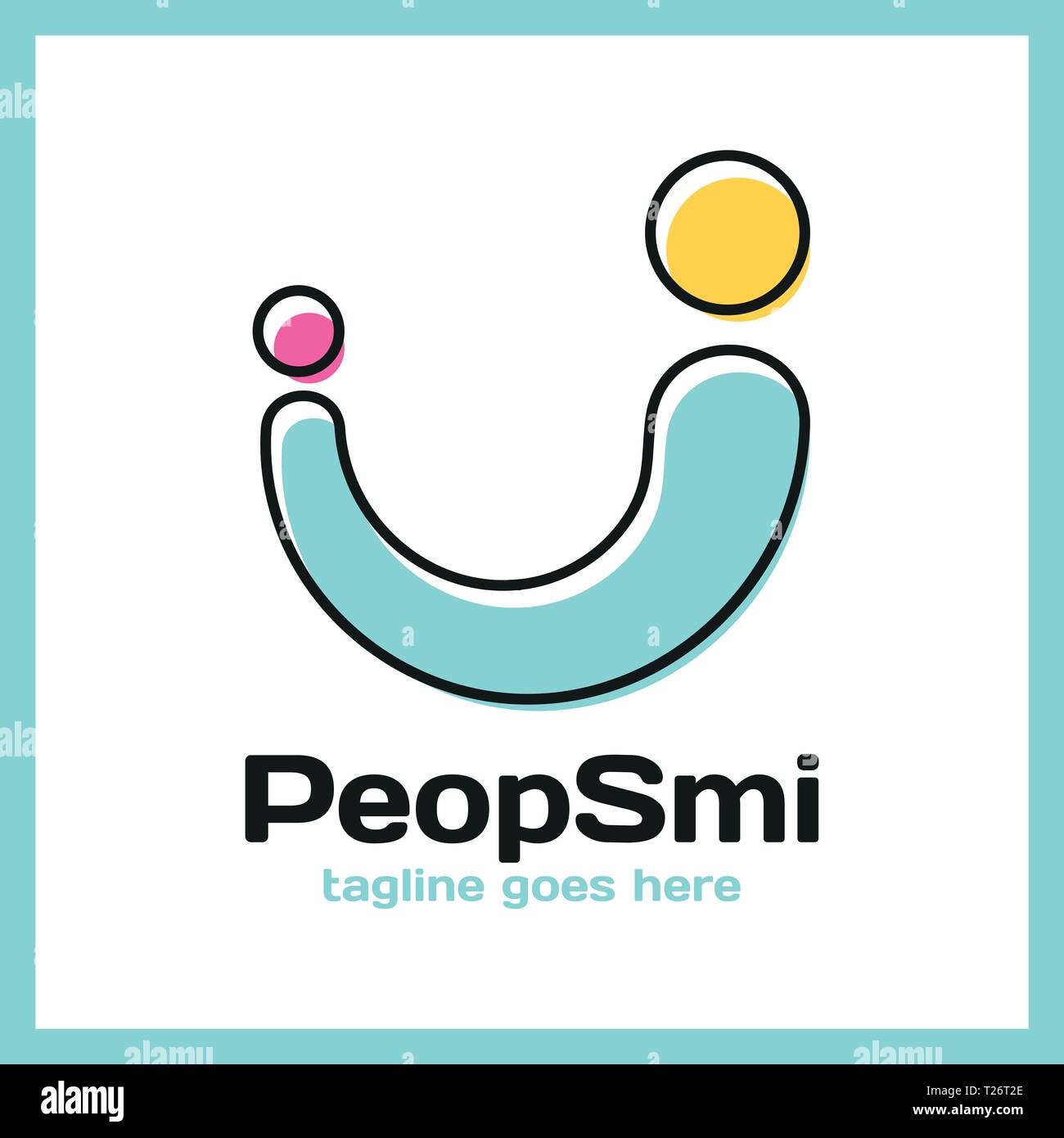 Smile People Logo - Happy Chat Stock Vector Image & Art - Alamy