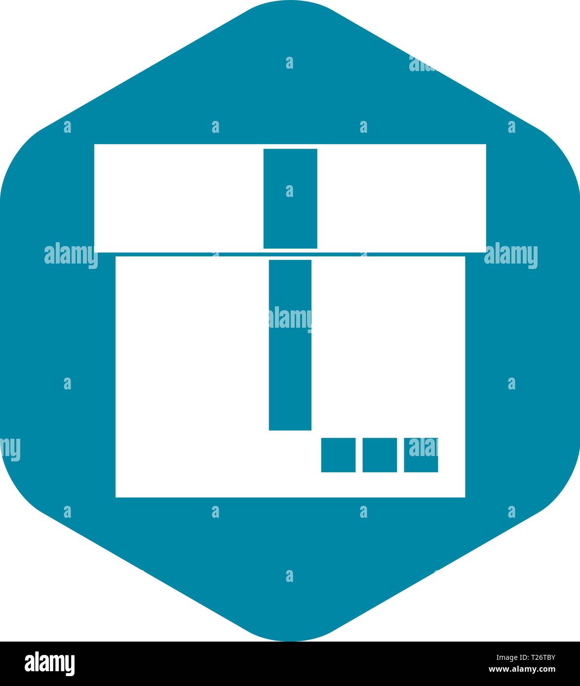 Box icon, simple style Stock Vector Image & Art - Alamy