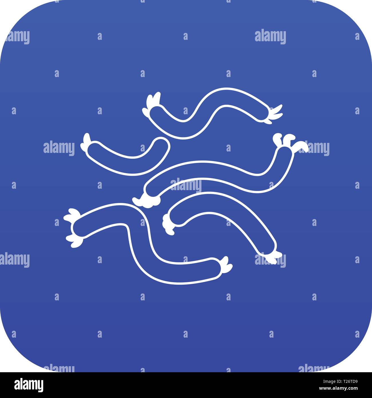 Escherichia coli virus icon blue vector Stock Vector Image & Art - Alamy