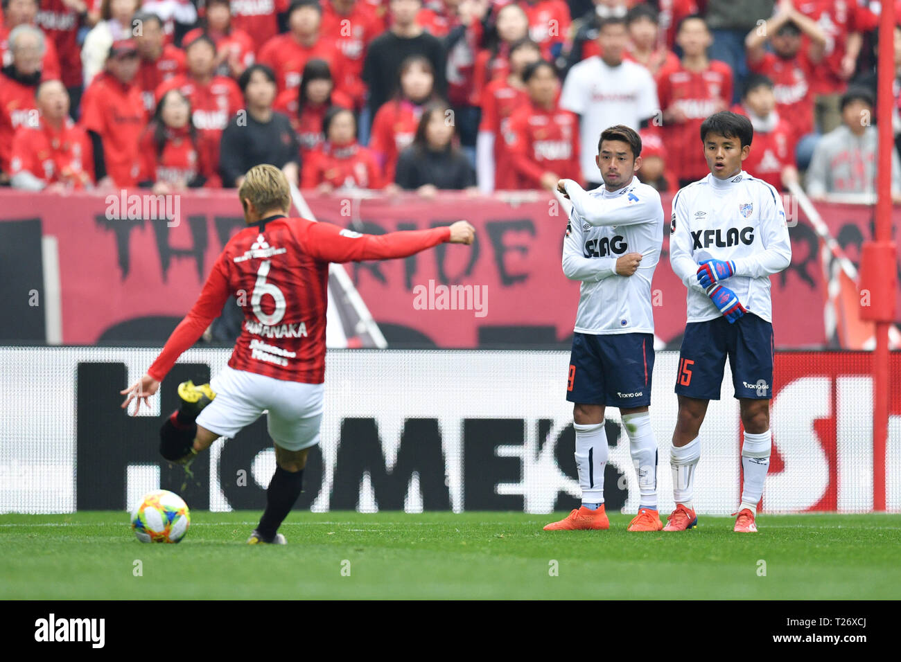 Saitama, Japan, Credit: MATSUO. 30th Mar, 2019. (L-R) Ryosuke Yamanaka (Reds), Kotaro Omori ...