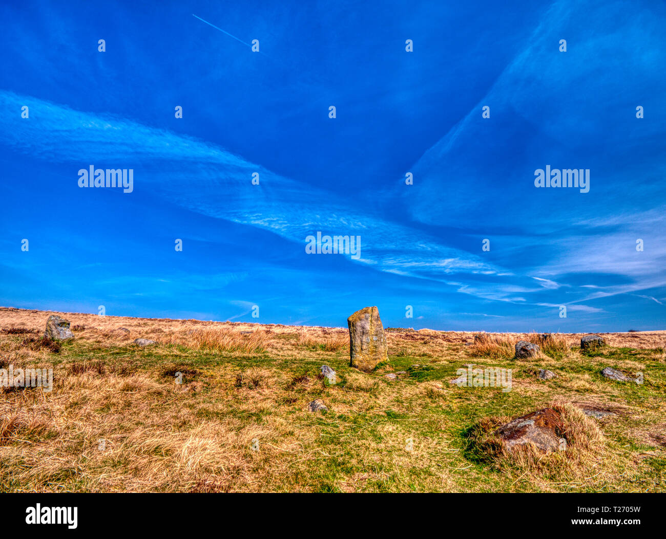 Barbrook 1 stone circle hi-res stock photography and images - Alamy