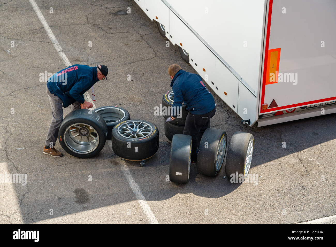 Cheste, Valencia, Spain. 30th March 2019. Race in Spain of the Scuderia ...