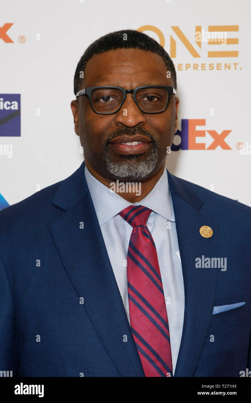 Beverly Hills, CA - MAR 29: Derrick Johnson attends the 50th NAACP ...