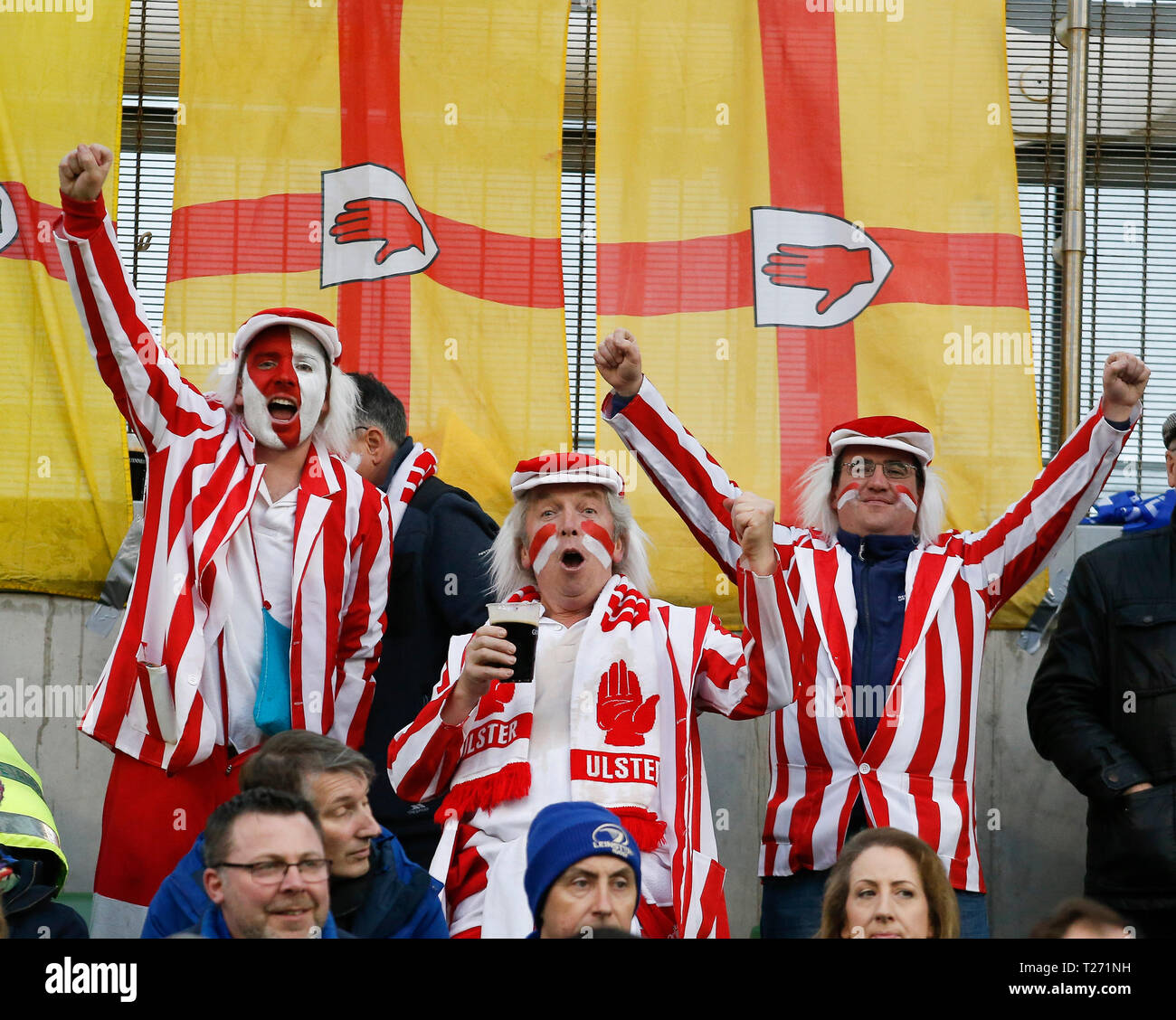Rugby union supporters face paint hi-res stock photography and images ...