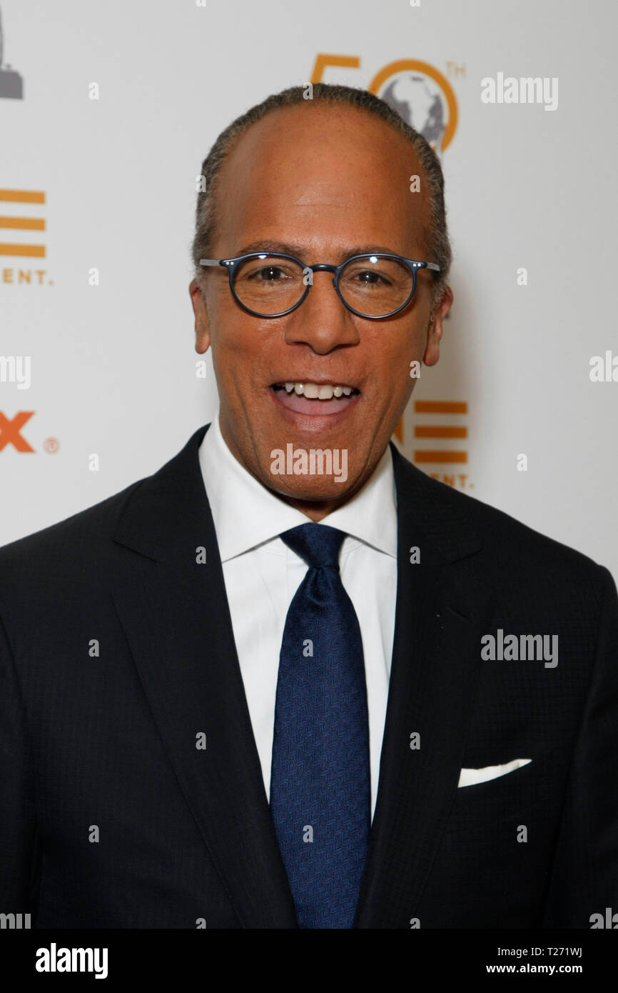 Beverly Hills, CA. 29th Mar, 2019. Lester Holt attends the 50th NAACP ...