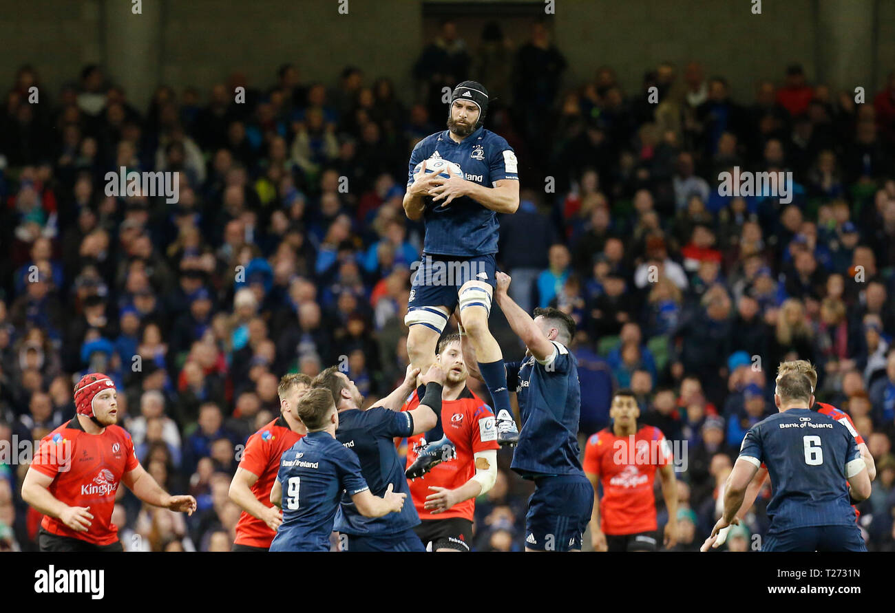 Dublin, Ireland. 30th Mar, 2019. Heineken European Champions Cup rugby ...