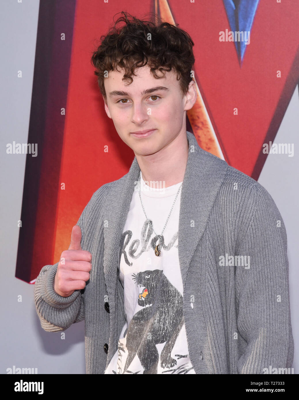 28 March 2019 - Hollywood, California - Wyatt Oleff. Warner Bros ...