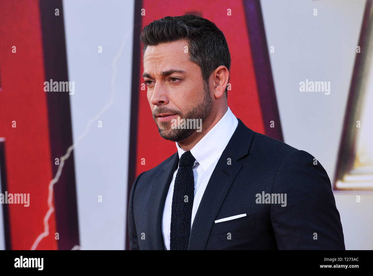 28 March 2019 - Hollywood, California - Zachary Levi. Warner Bros ...