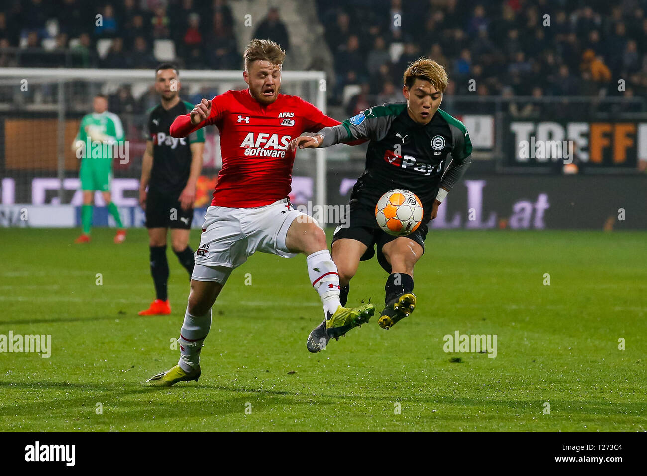 ALKMAAR , Netherlands , 30-03-2019 , AFAS Stadium , Football , Season ...