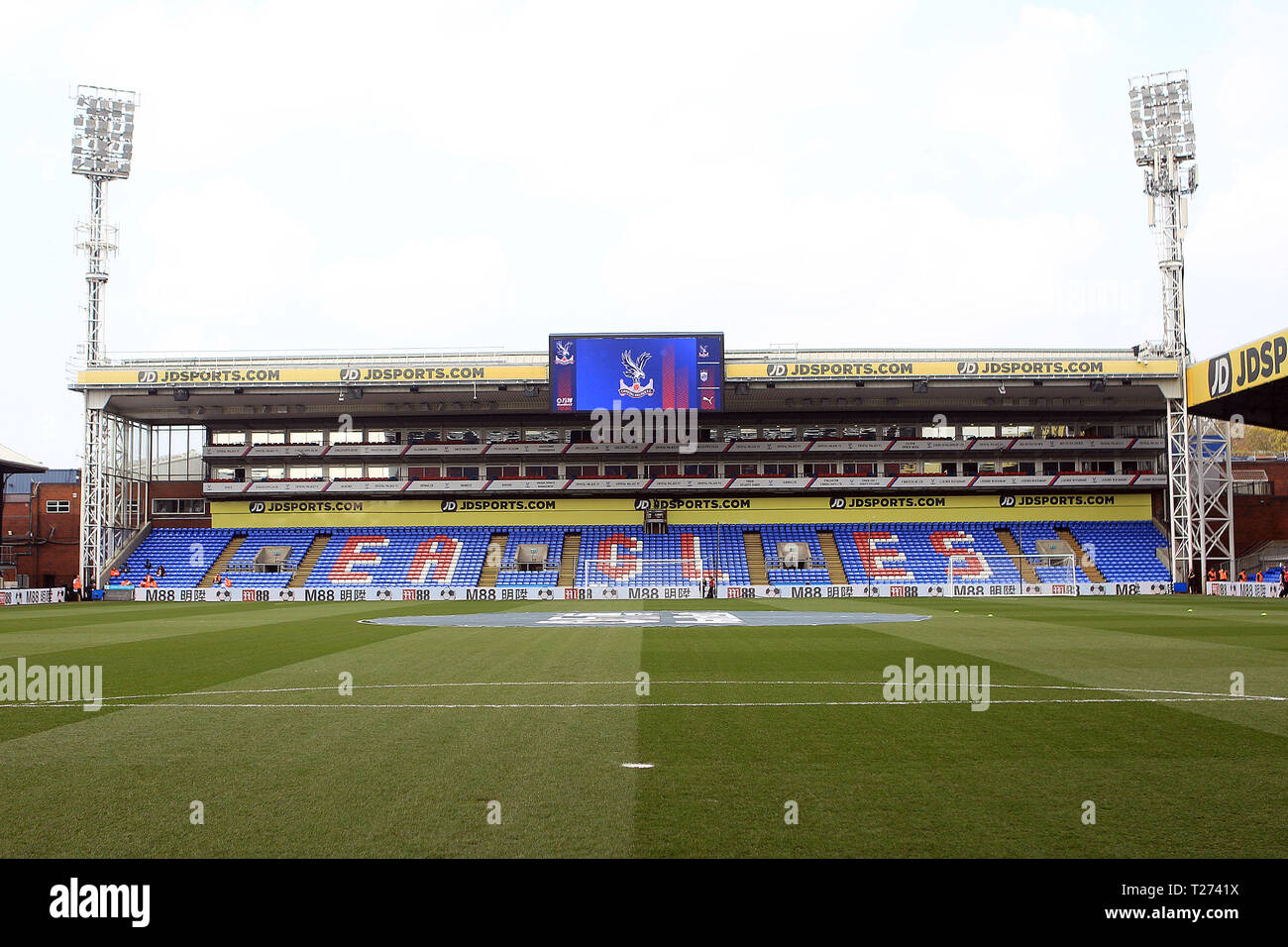 London, UK. 30th March 2019. a General view inside the Selhurst Park ...