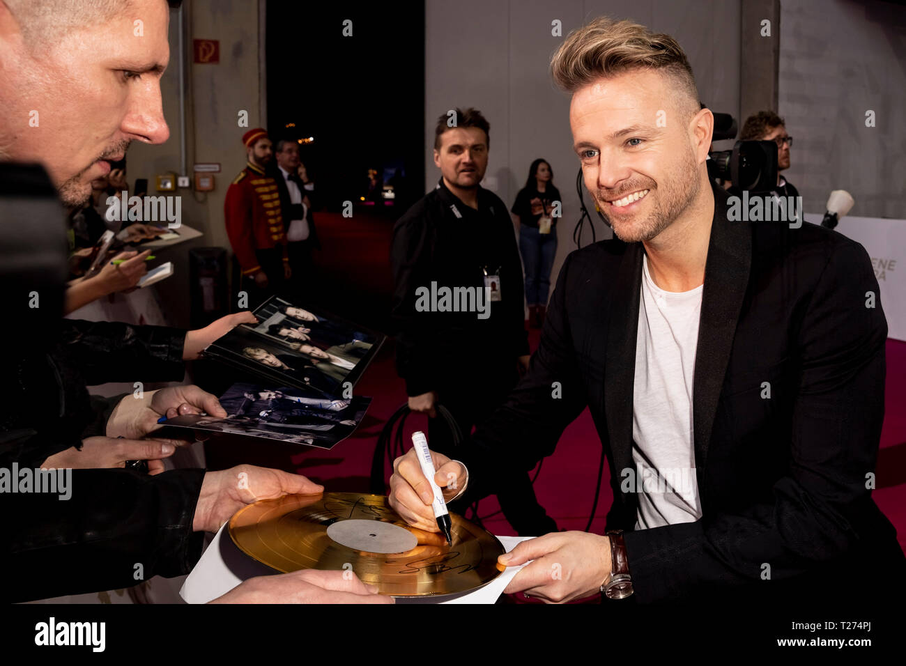Berlin, Germany. 30th Mar, 2019. Nicky Byrne, singer with the band ...