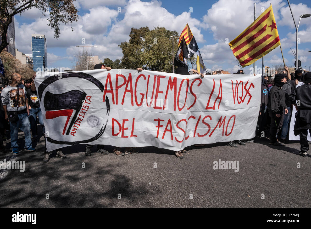 Anti fascist banner hi-res stock photography and images - Alamy