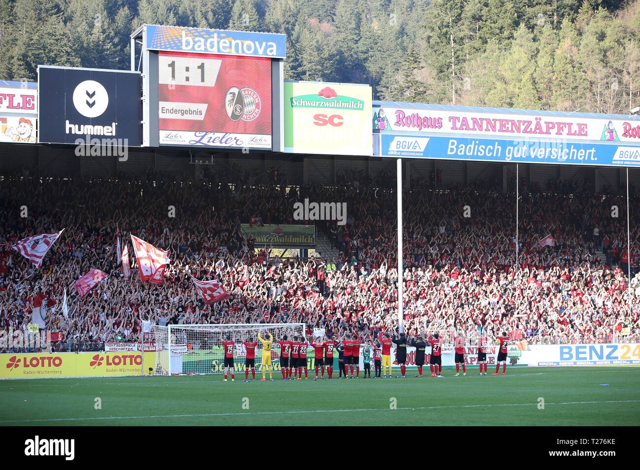 Freiburg, Germany. 30th Mar, 2019. firo: 30.03.2019 football, football ...