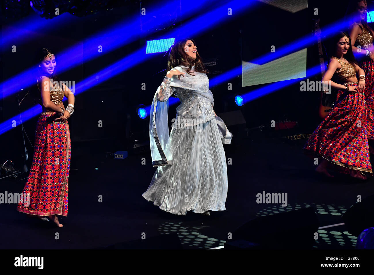 London, UK. 30th March 2019. Harpz Kaur preforms at the BritAsiaTV ...