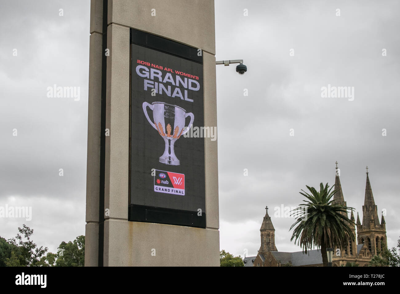 Adelaide Australia 31st March 2019. Fans arrive at the Adelaide Oval ...