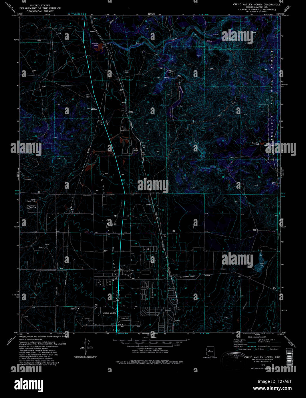 Chino valley arizona on a map hi-res stock photography and images - Alamy