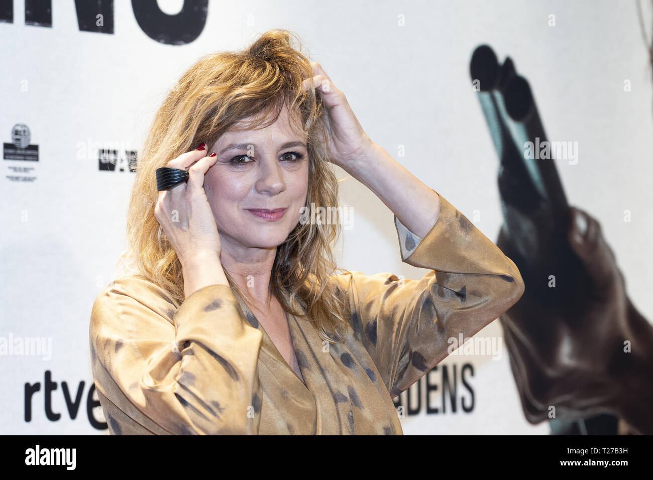 Actress Emma Suarez attends the "70 Binladens" premiere at Capitol ...