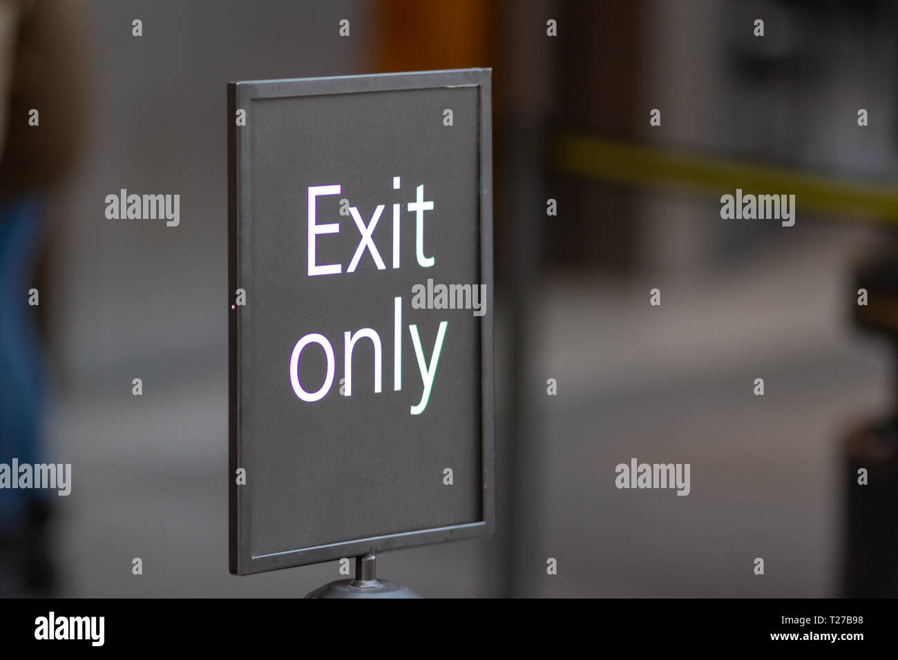 Exit only sign hi-res stock photography and images - Alamy